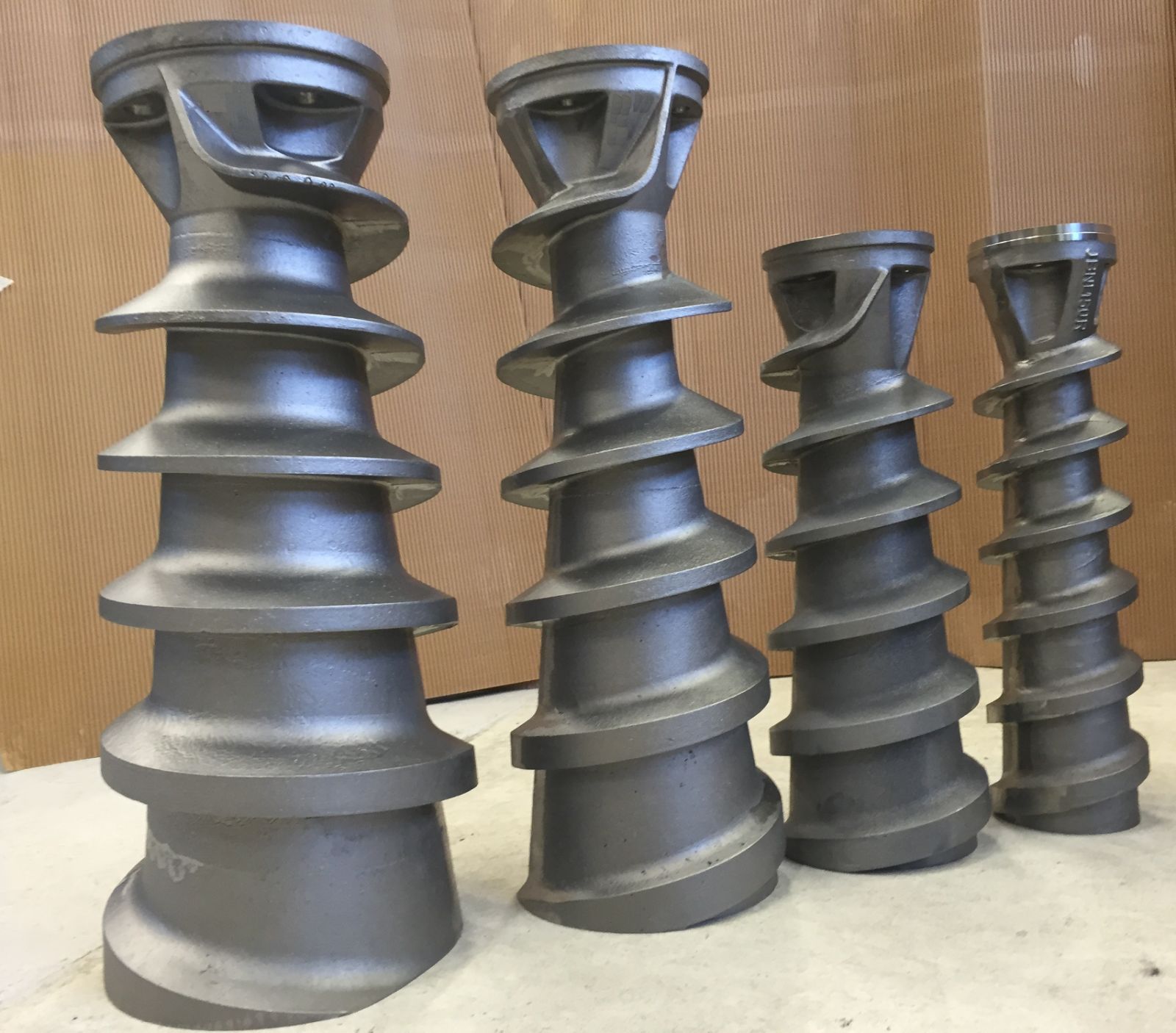 Extruder screws are the main working part of the extruder.