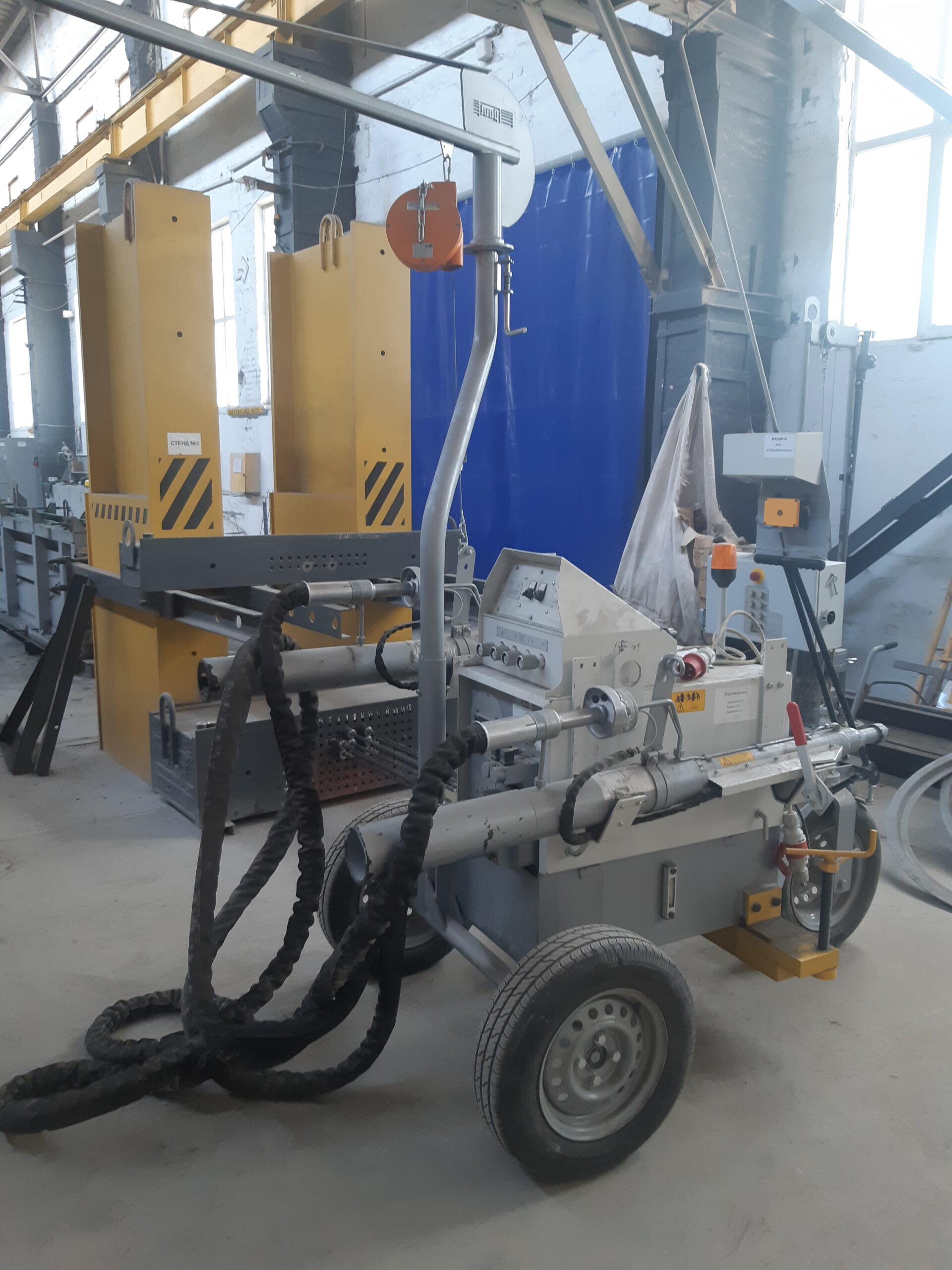 buy a rebar tensioning jack from the manufacturer