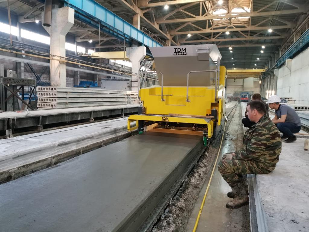 Hollow core slabs production on extruder TDM companies